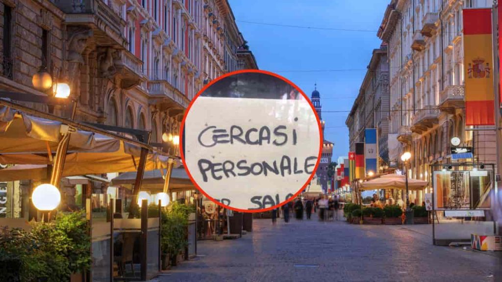 Cartello comico all'entrata del bar apprezzato da tutti: "Cercasi ...